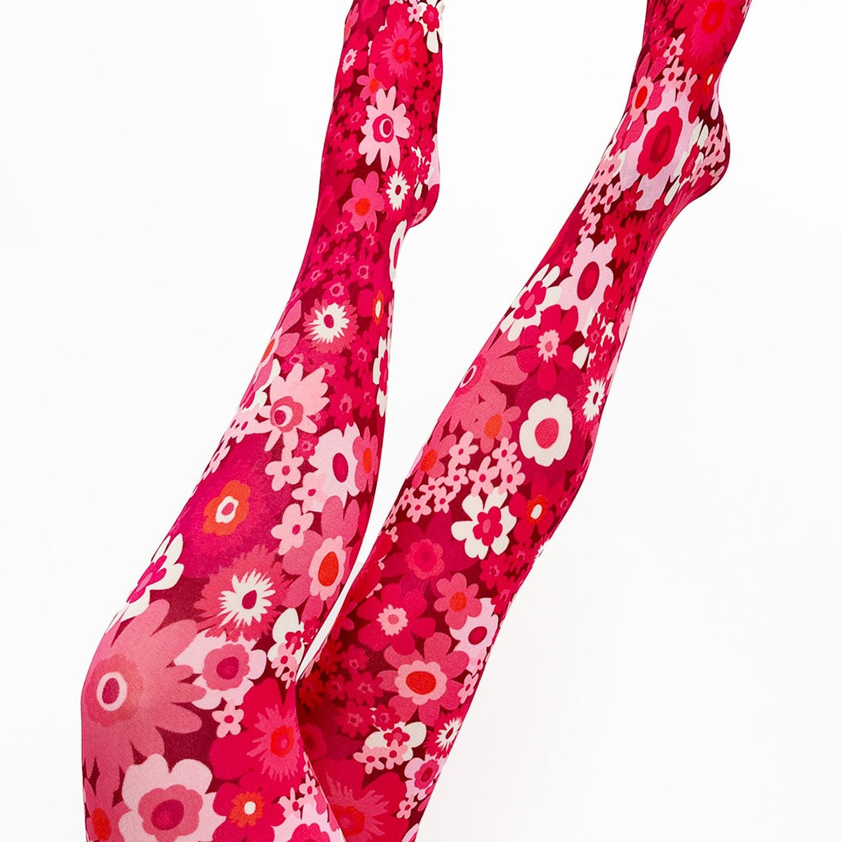 COCO tights Flower Power Burgundy – Lesley Evers