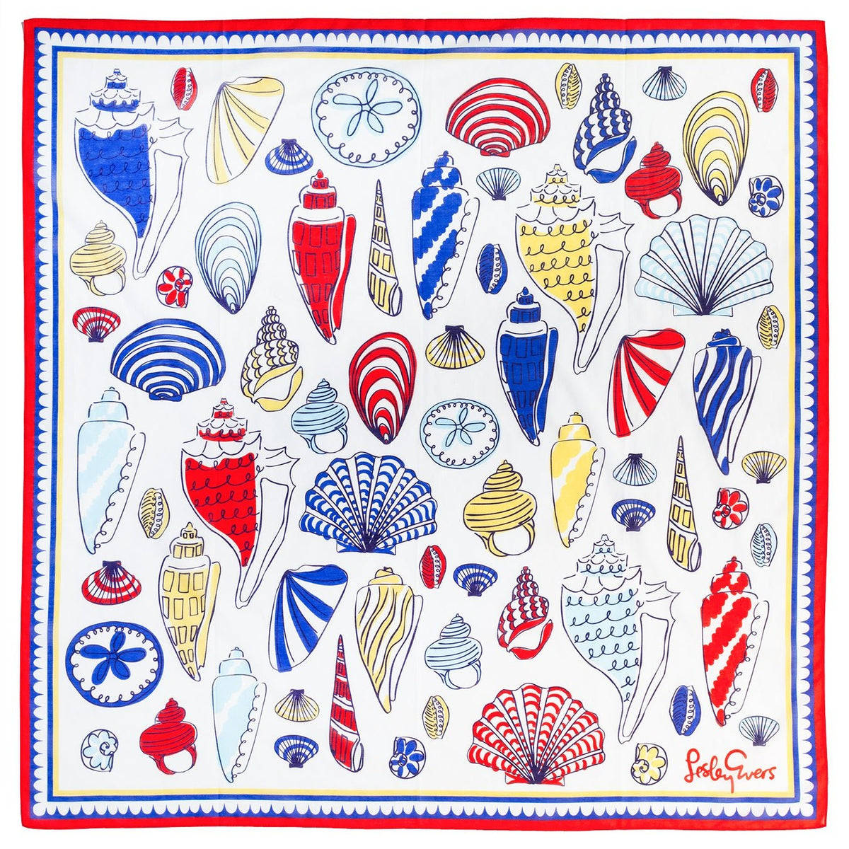 THEA scarf Seashells – Lesley Evers