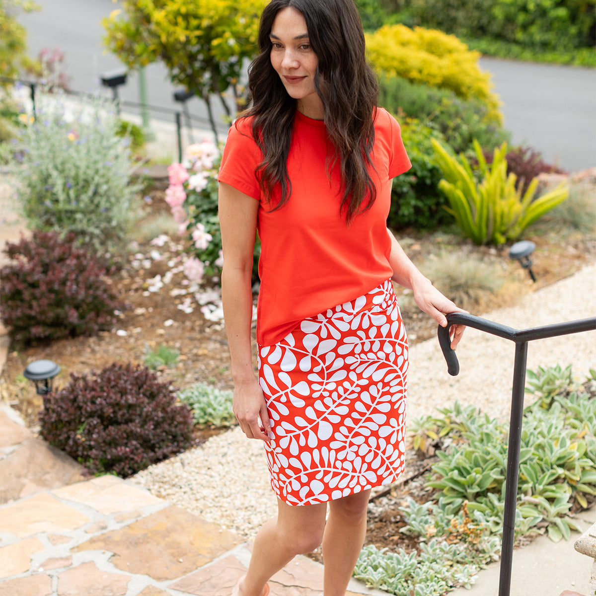 FREYA skirt Red Fern – Lesley Evers