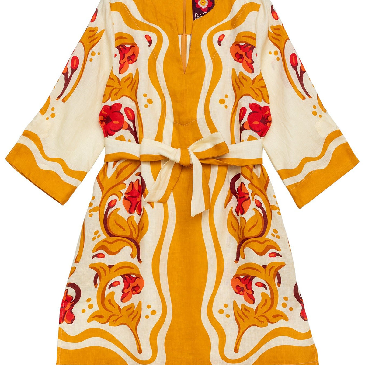 APRIL dress Hibiscus Red – Lesley Evers