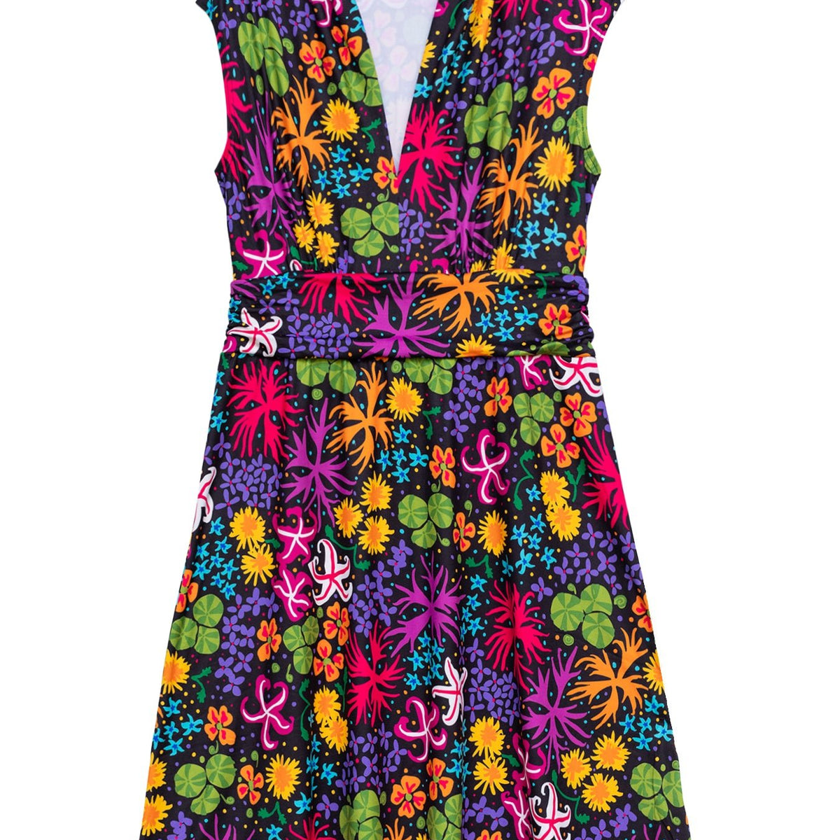 BETSY dress Backyard Flowers – Lesley Evers