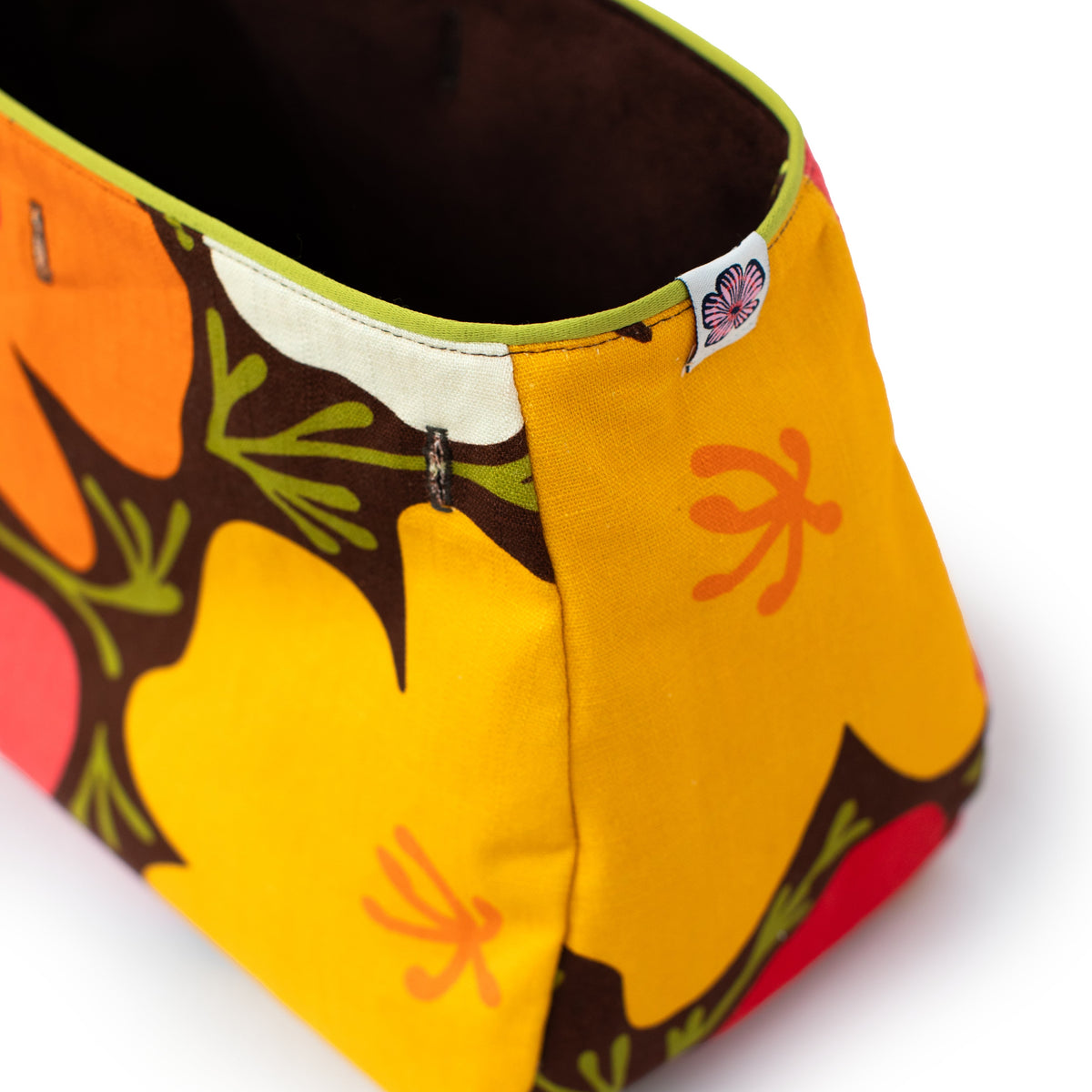 BONNIE cover California Poppy & Brown Suede – Lesley Evers