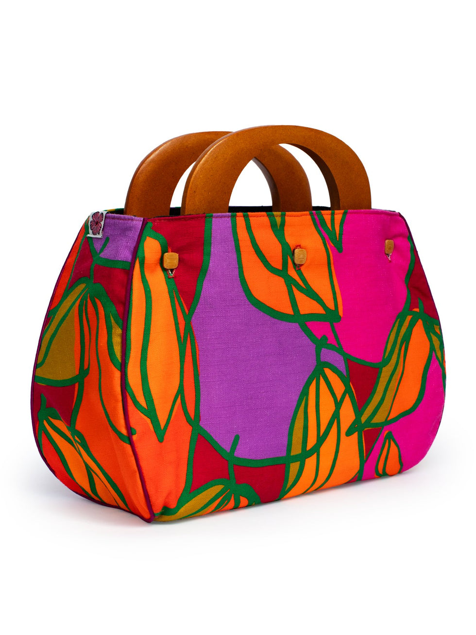 BAG COVER Pears Pink & Black – Lesley Evers