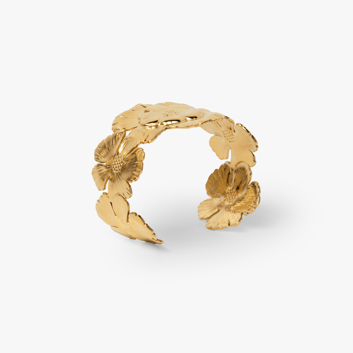 Gold Floral Cuff – Lesley Evers