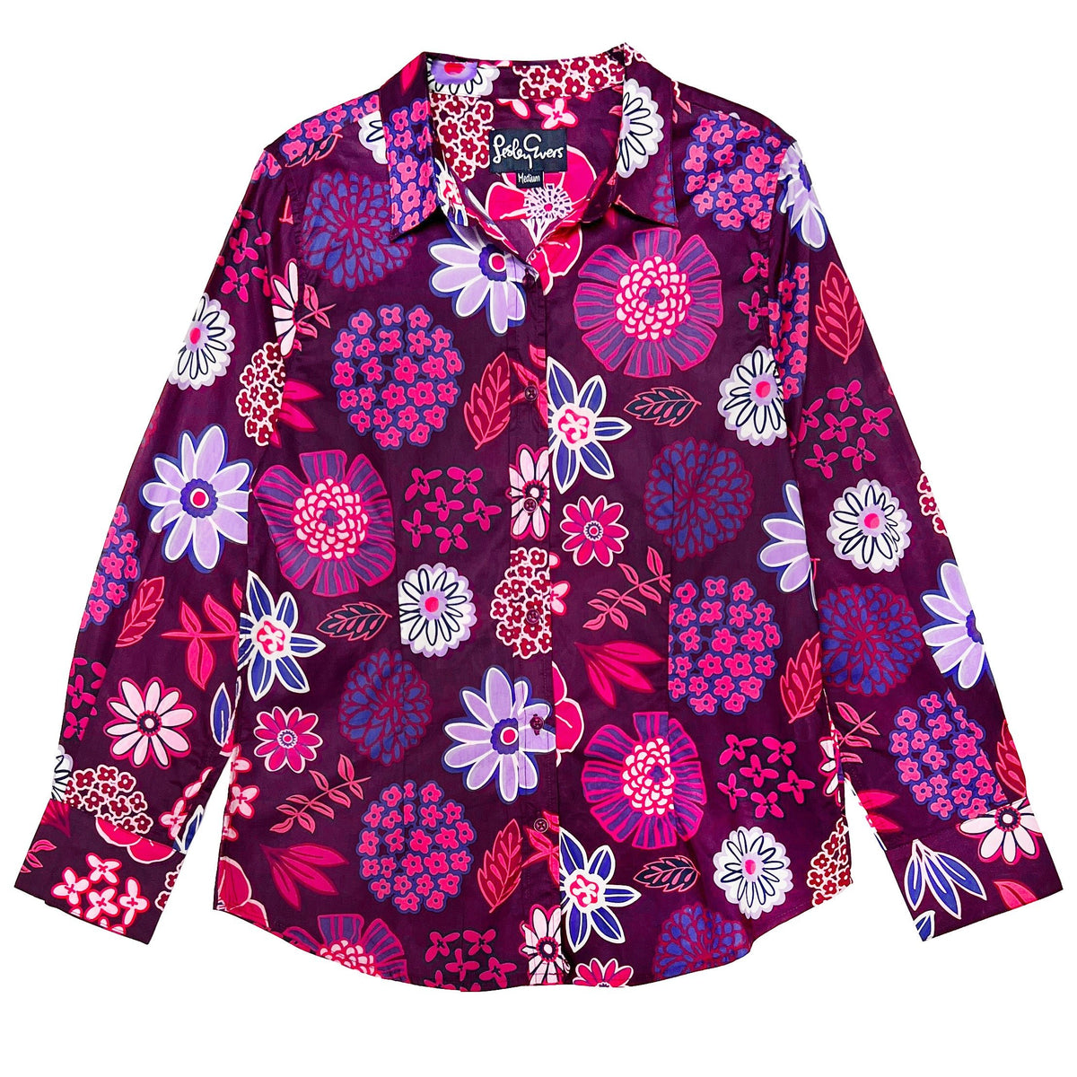 KATHRYN blouse Dazzle Flower Magenta – Lesley Evers