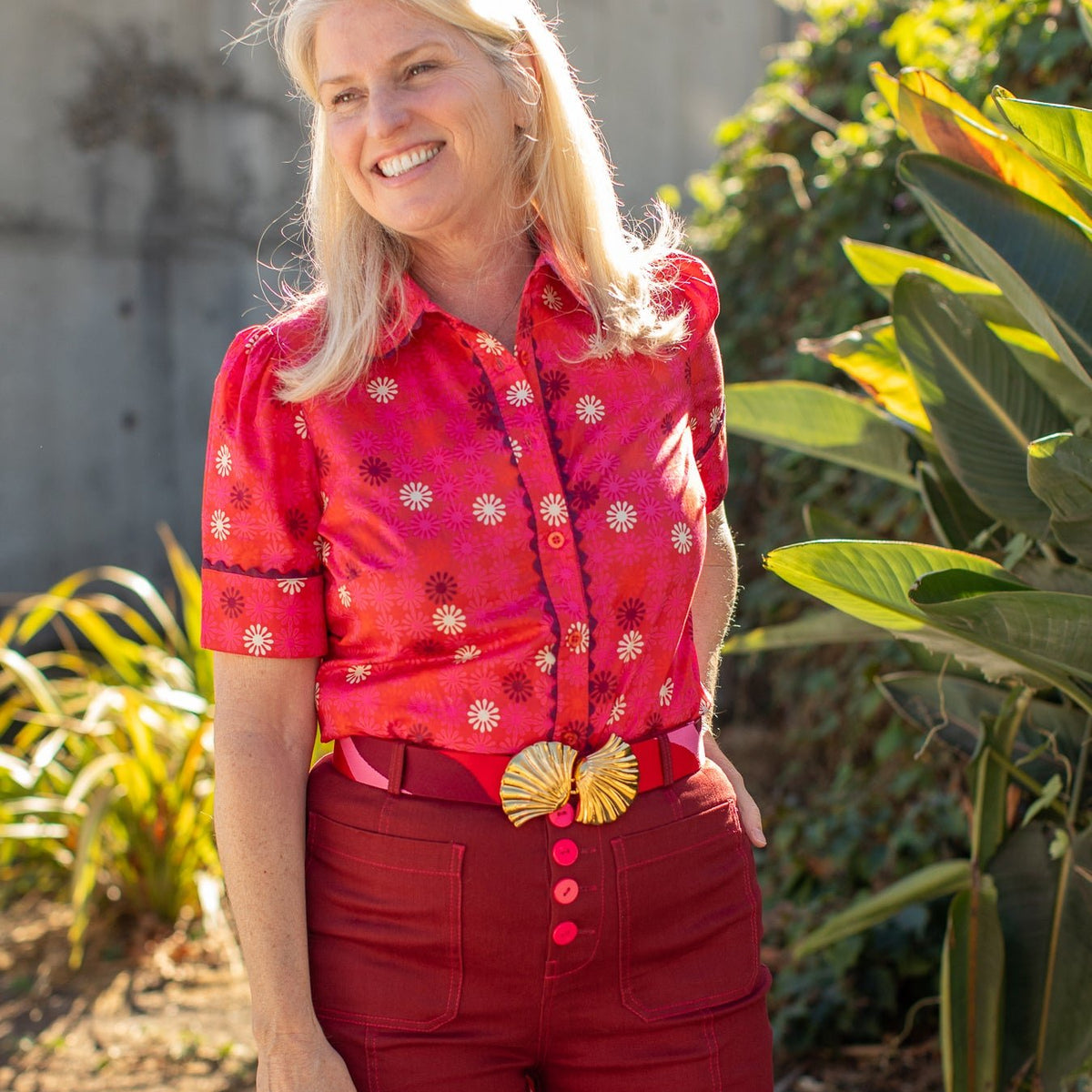 MANDY blouse Spritz Pink – Lesley Evers