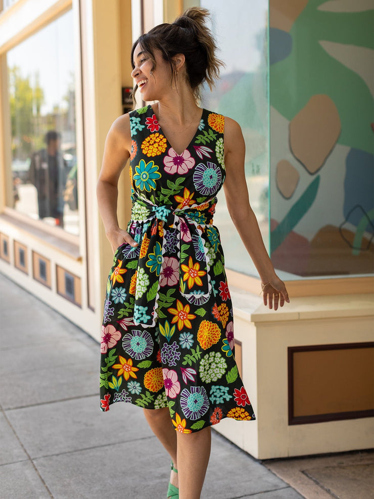 MEREDITH dress Dazzle Flower – Lesley Evers