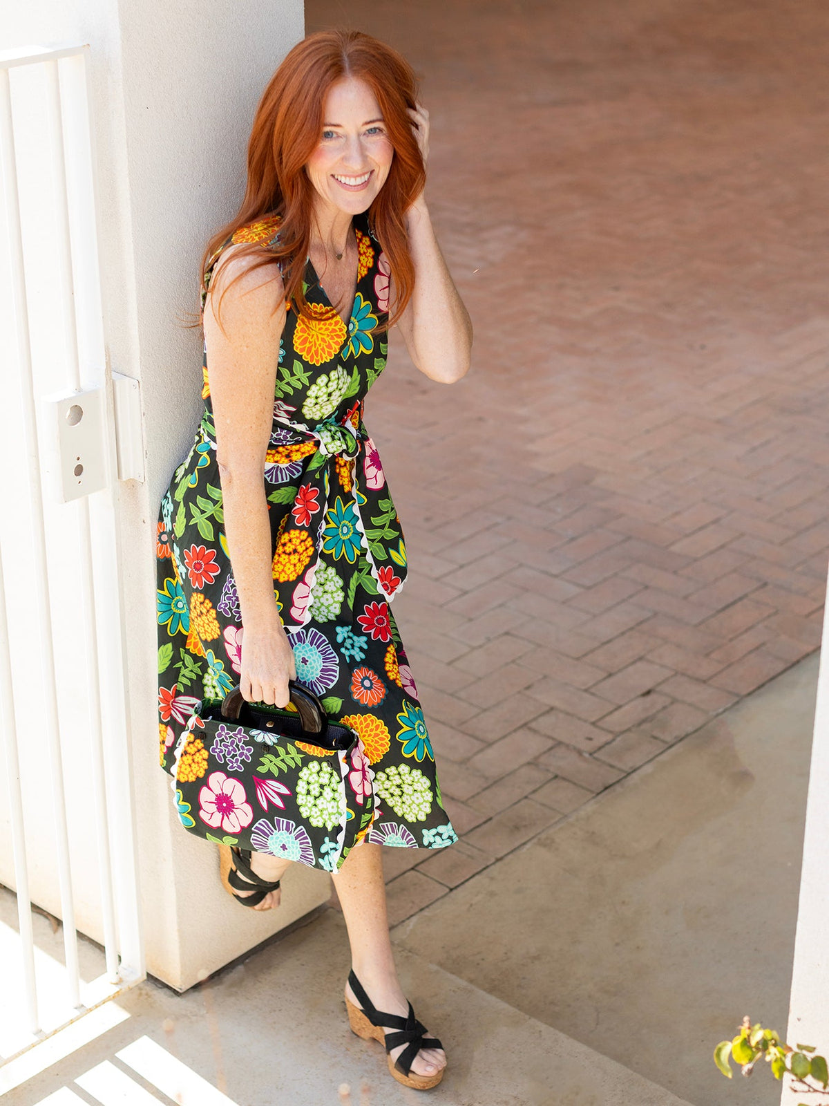 MEREDITH dress Dazzle Flower – Lesley Evers