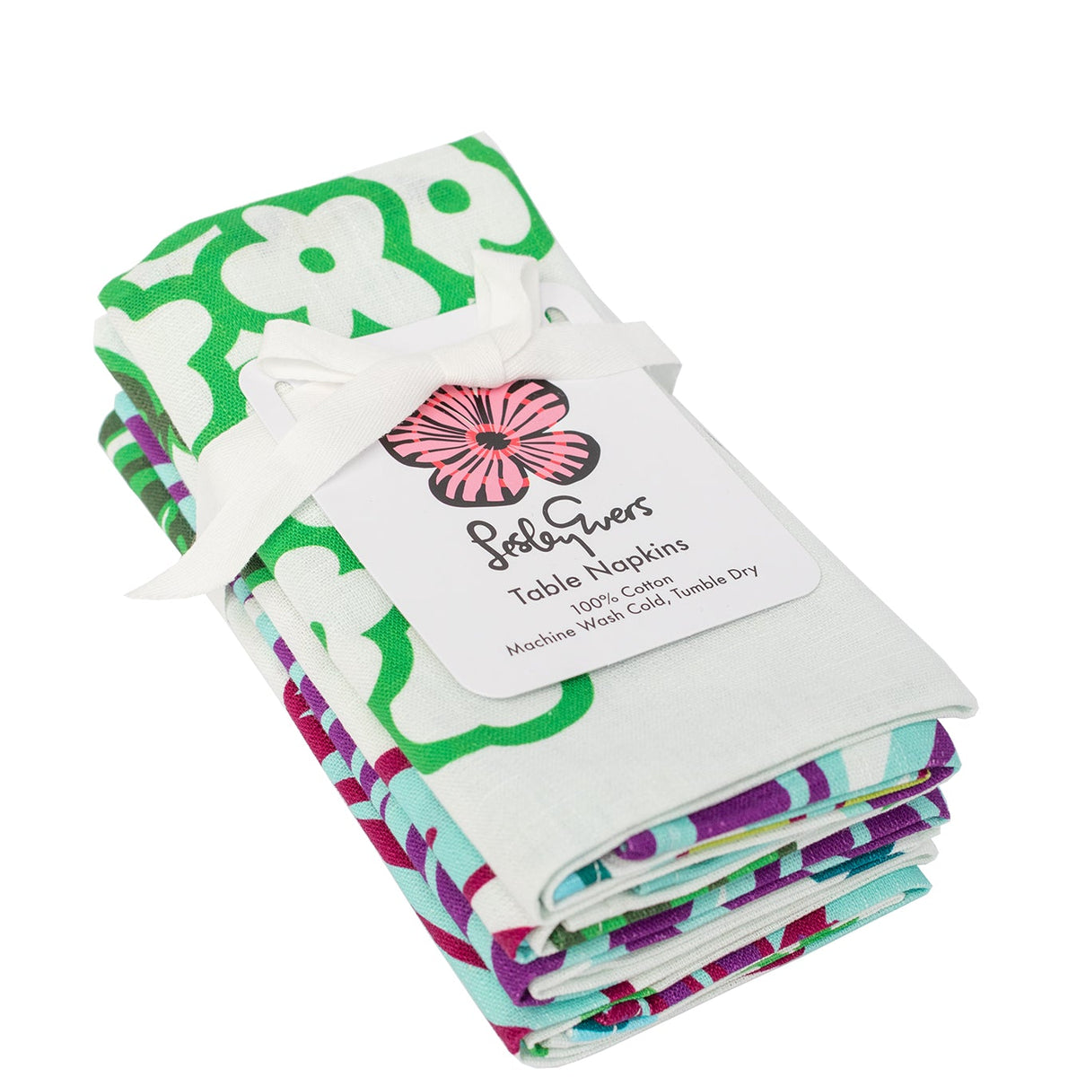 NAPKINS set of 4 Dazzle Flower – Lesley Evers