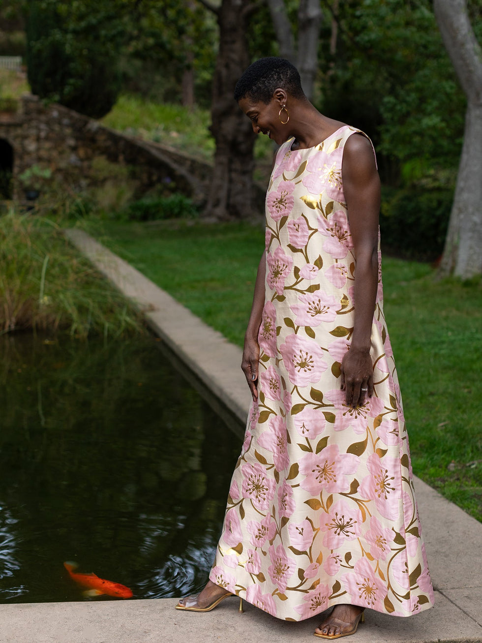 NATASHA dress Garden Wall Blush – Lesley Evers