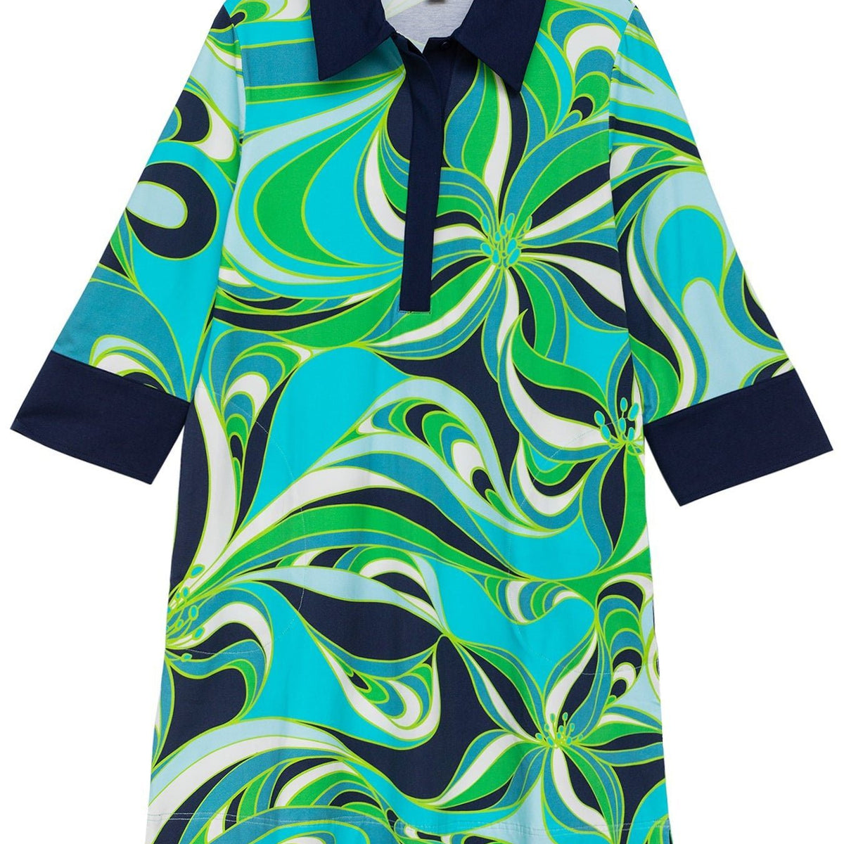 REESE dress Del Mar Navy – Lesley Evers