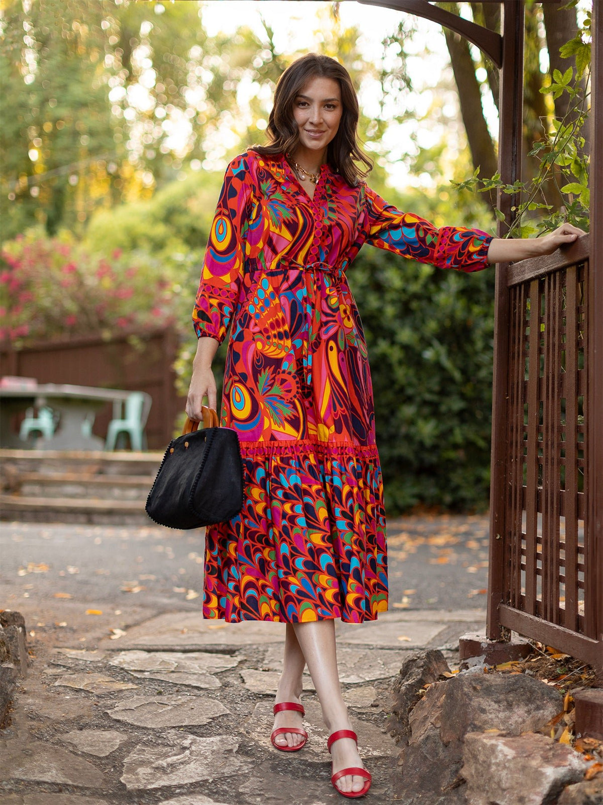 RENE dress Shakalaka Orange – Lesley Evers