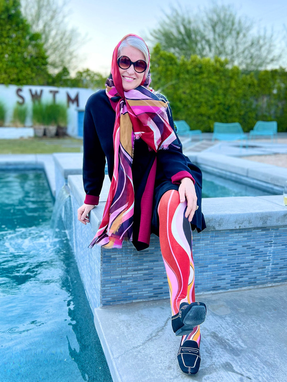 COCO tights Burgundy Wave – Lesley Evers