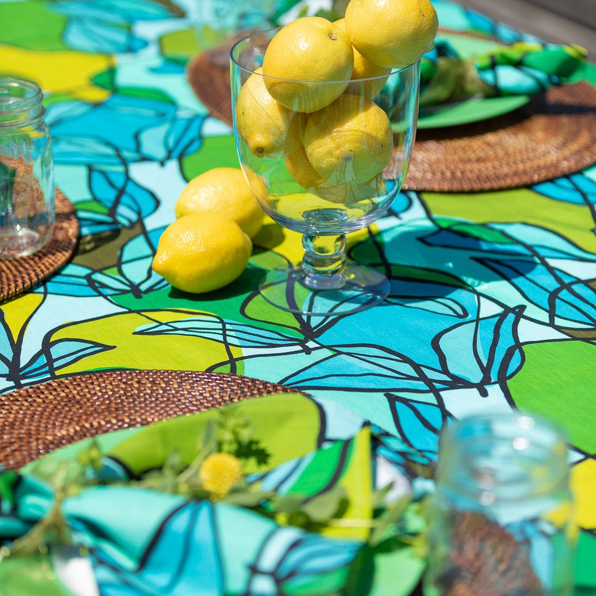 NAPKINS set of 4 Green Pears – Lesley Evers