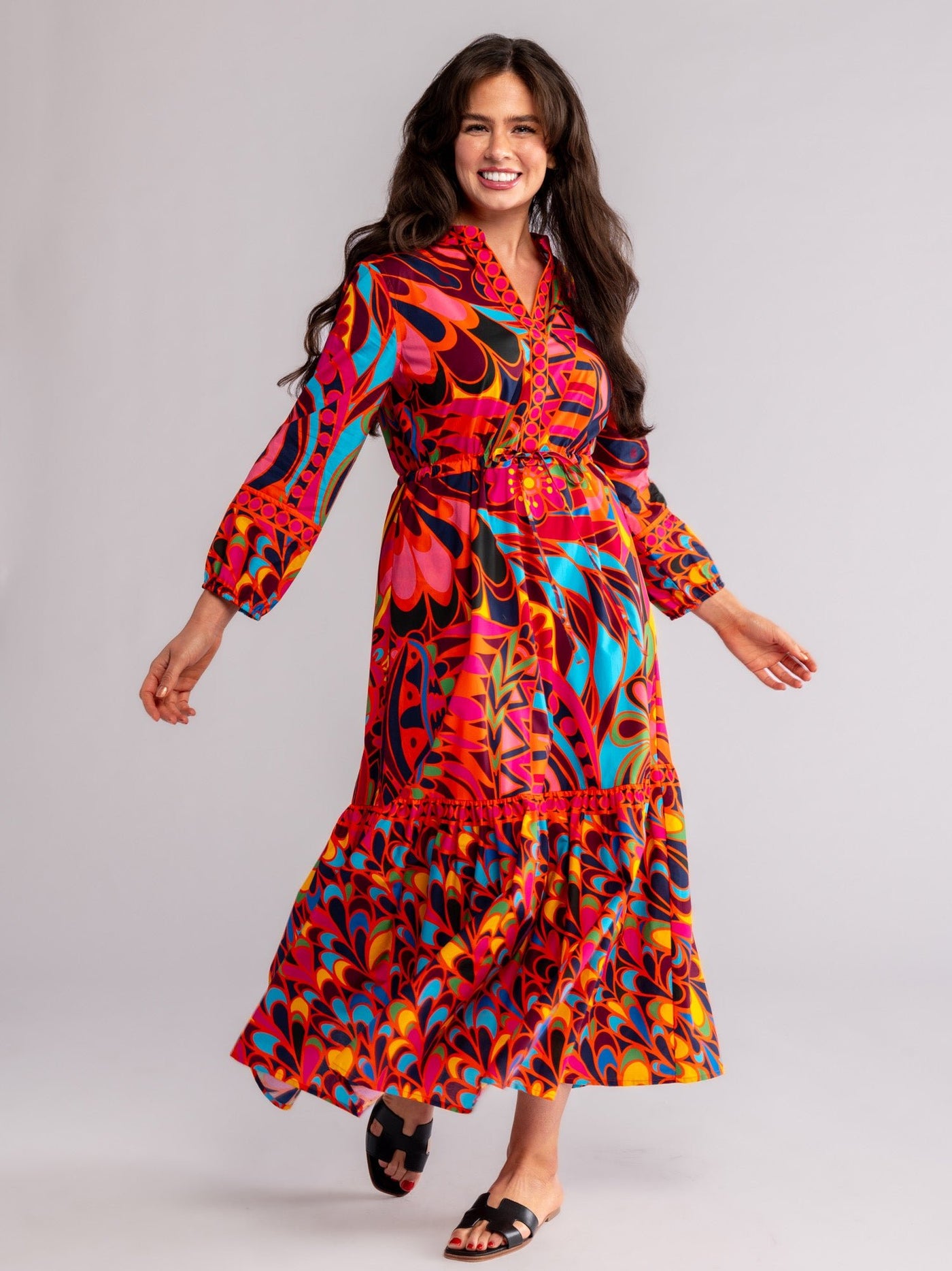 RENE dress Shakalaka Orange – Lesley Evers